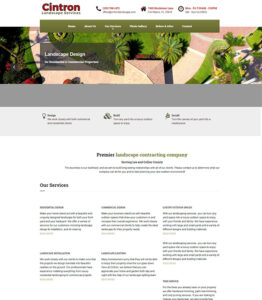 Cintron Landscape – Fort Myers Website Design
